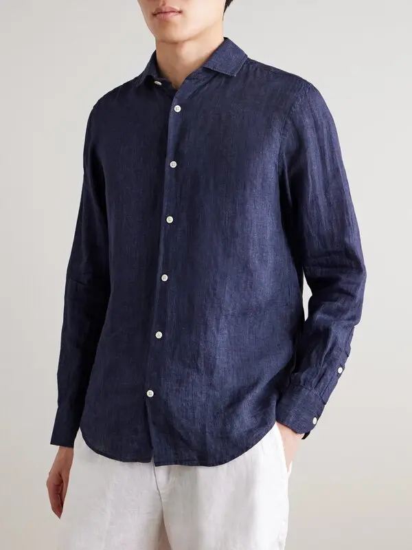 Frescobol Carioca Antonio Linen Shirt