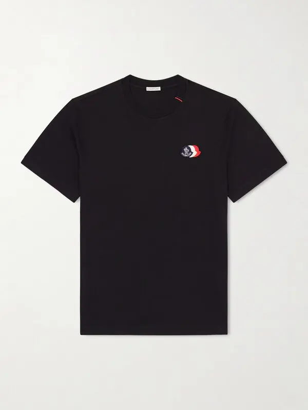 Moncler Logo-appliquéd Cotton-jersey T-shirt