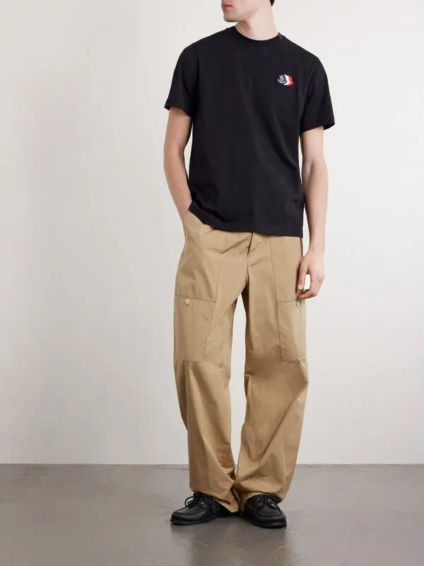 Moncler Logo-appliquéd Cotton-jersey T-shirt