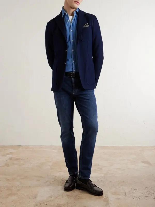 Canali Textured Cotton Blazer