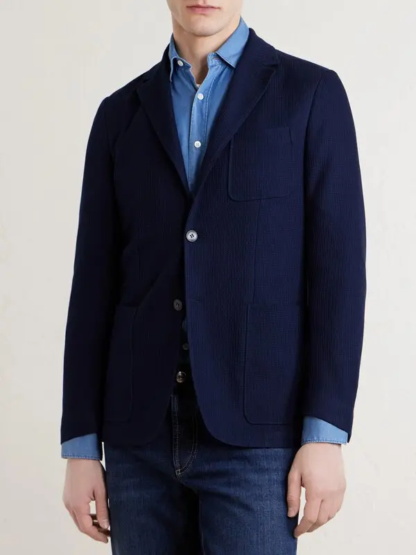 Canali Textured Cotton Blazer