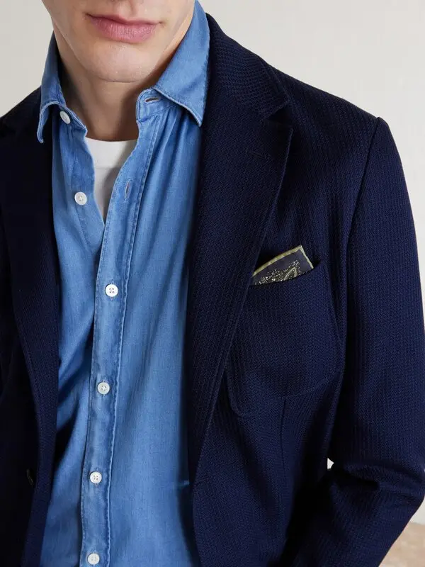 Canali Textured Cotton Blazer