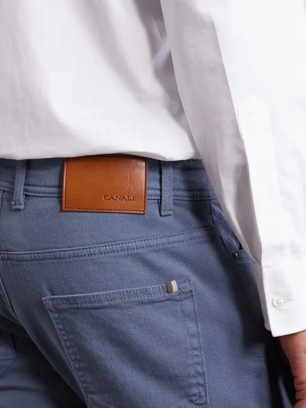 Canali Straight-leg Stretch Jeans - Blue