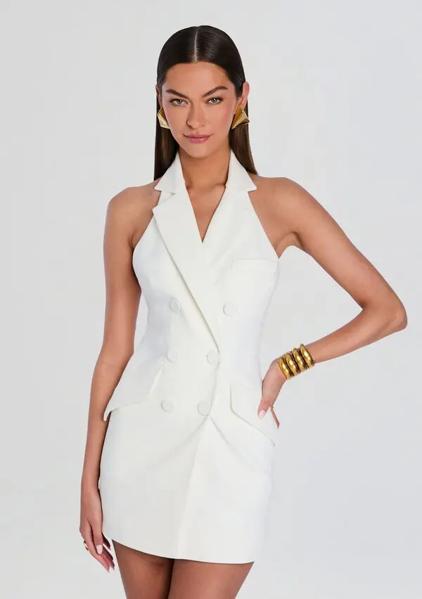 SANS FAFF Juniper Mini Dress - White