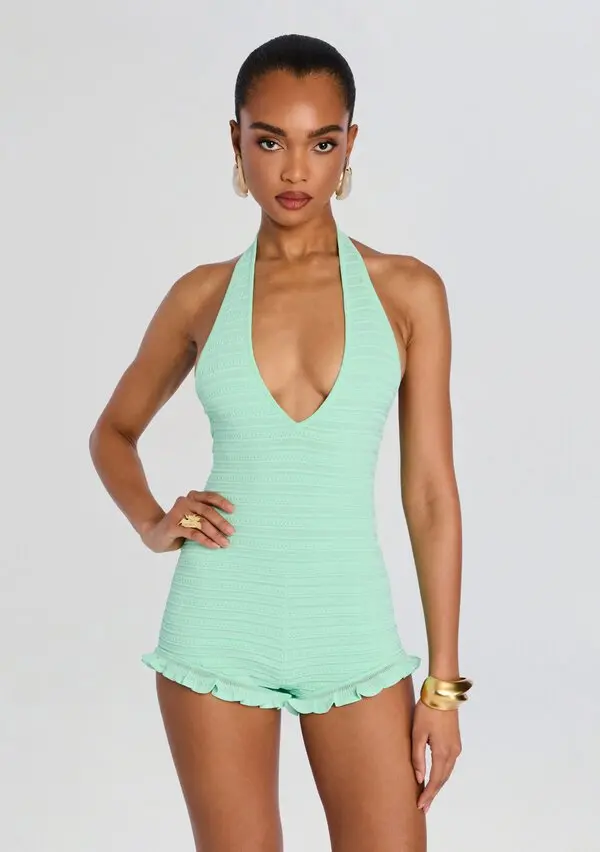 Retrofete Kath Rib Knit Romper