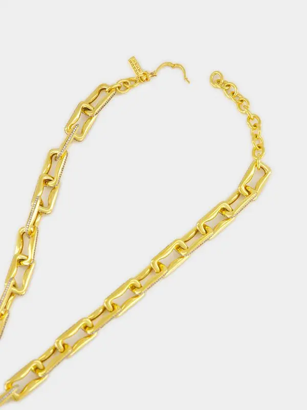 Begum Khan Gold-plated Mega Lobster Necklace