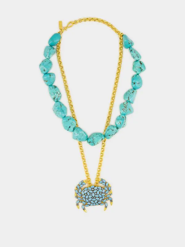 Begum Khan Galene Necklace - Blue