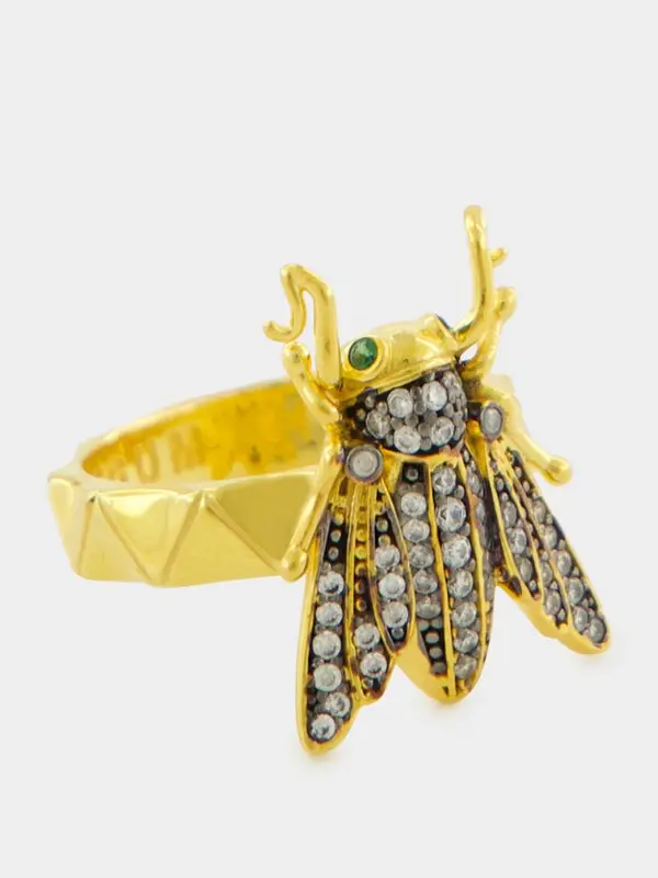 Begum Khan Plated Baby Bee Pinky Ring