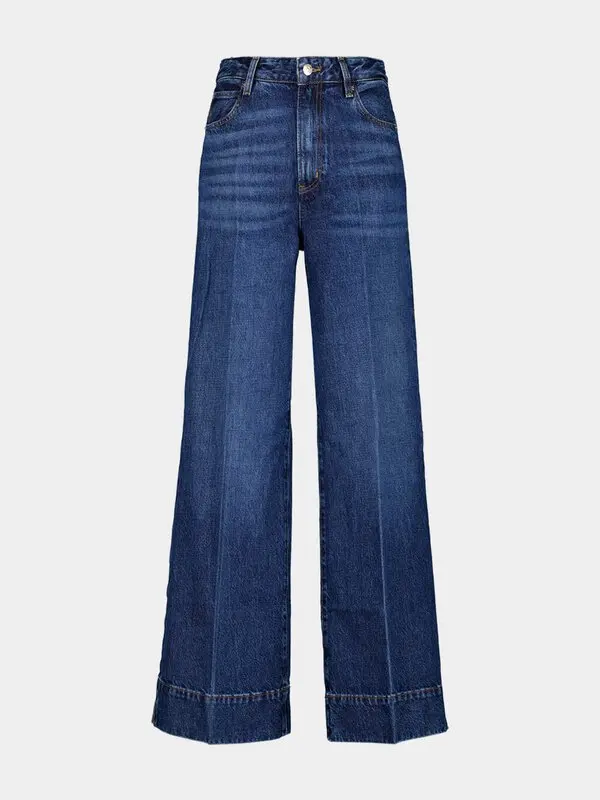 FRAME Headliner Slice Flare Denim Jeans - Blue