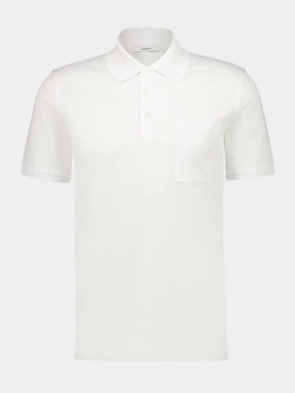 Givenchy Cotton Polo With Chest Pocket - White