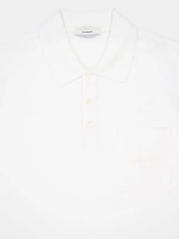 Givenchy Cotton Polo With Chest Pocket - White