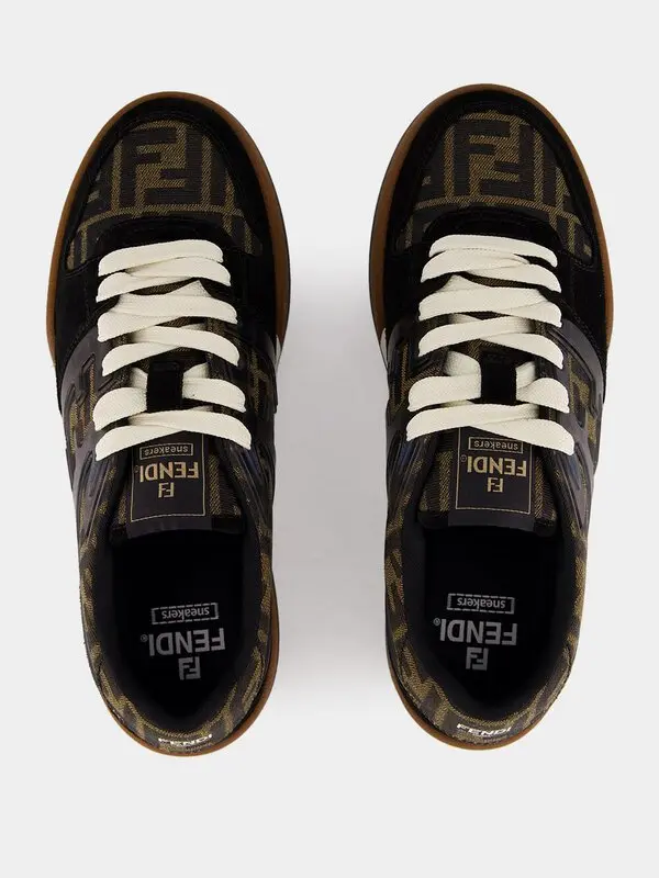 Fendi Match Sneakers - Brown