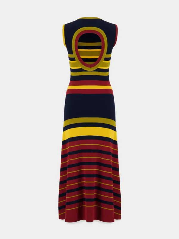 PAULA Name Rian Multi Stripes Knitted Dress - Multicolour