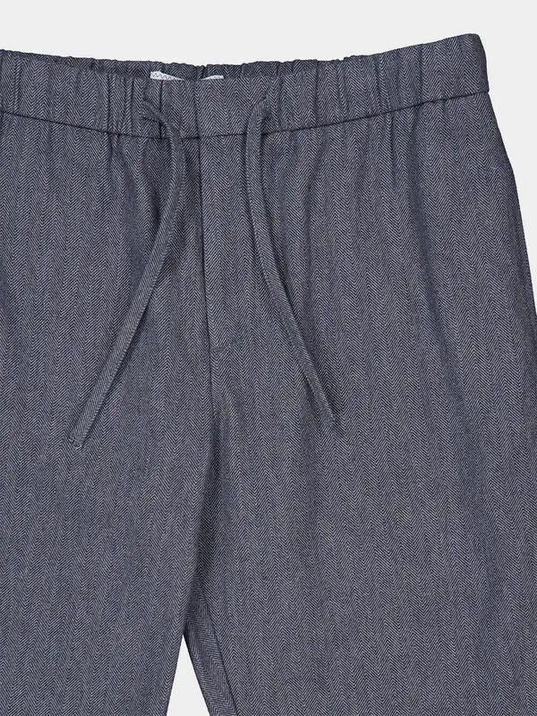Frescobol Carioca Cotton-cashmere Tapered Trousers - Blue