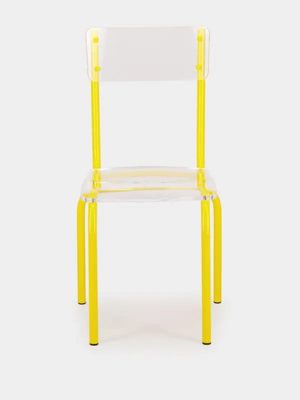 LAURENT BADIER Acrylic Glass Chair - Yellow