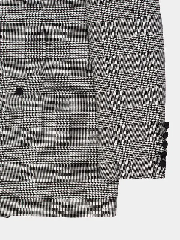 Balmain Oversized Prince Of Wales Jacquard Jacket