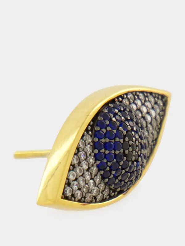 Begum Khan Gold-plated Nazar Mini Stud Earrings