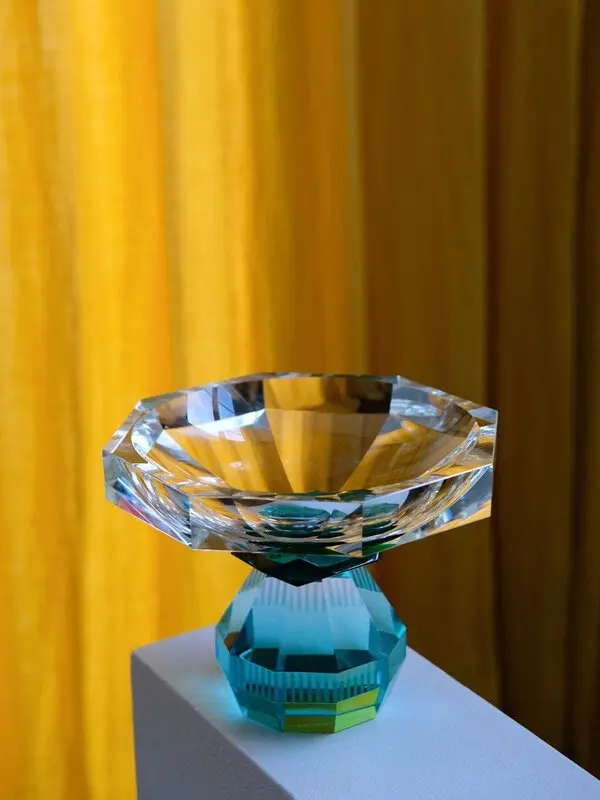 REFLECTIONS COPENHAGEN Madison Crystal Bowl - Blue