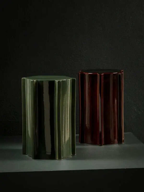 SERAX Side Table Pawn Glazed Stoneware - Green