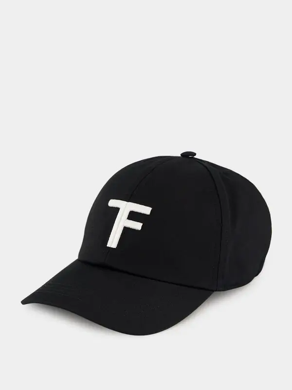 TOM FORD Brushed Cotton Baseball Cap - Black