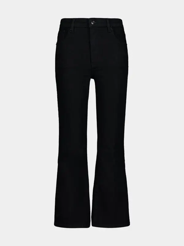 FRAME Reboot Crop Bootcut Jeans - Black