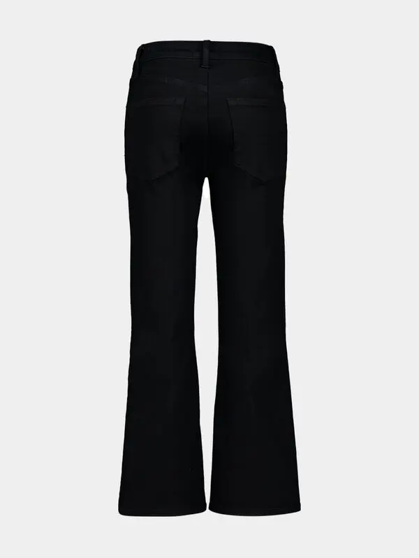 FRAME Reboot Crop Bootcut Jeans - Black