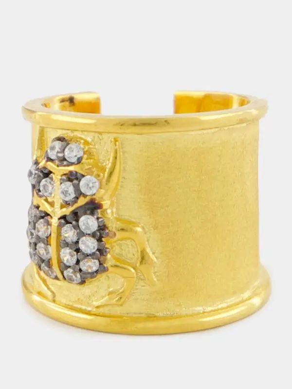 Begum Khan Scarab Left Earcuff
