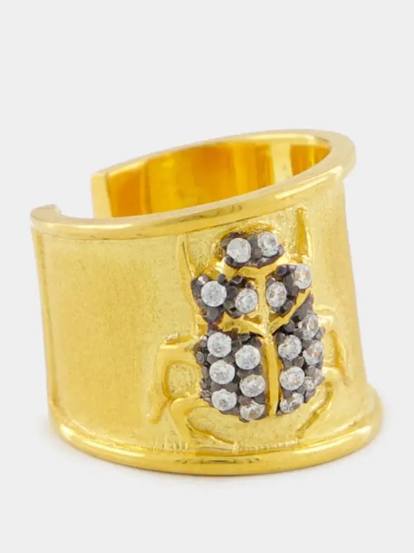 Begum Khan Scarab Left Earcuff - Gold