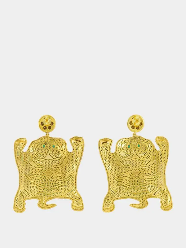 Begum Khan Gold-plated Bengal Earrings