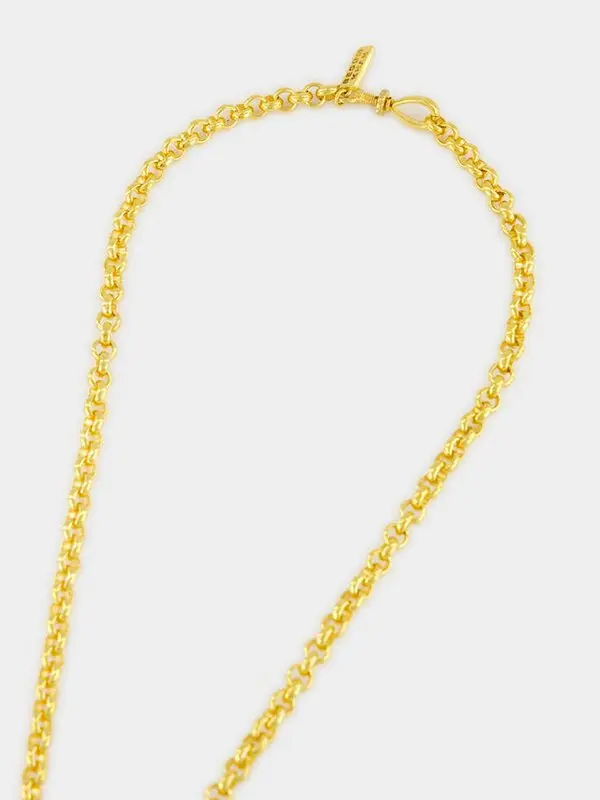 Begum Khan Bengal Crystal Tiger Necklace - Green