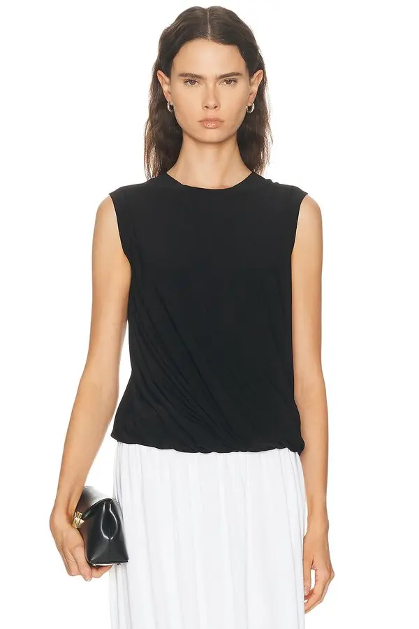 Norma Kamali Sleeveless Twist Top - Black