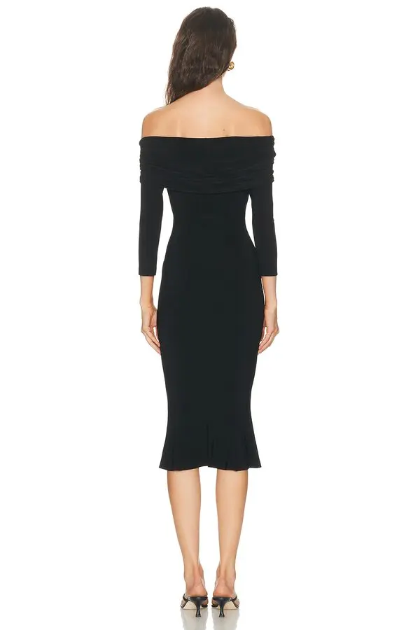 norma kamali black dress Norma Kamali Strapless Long Dress