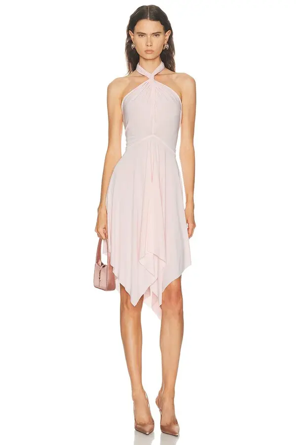 Norma Kamali Convertible Dress - Ballet Pink