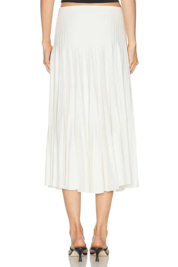 Simkhai Margoux Knit Midi Skirt - Ivory