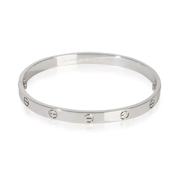 Cartier 18k White Gold Love Bracelet - White_gold