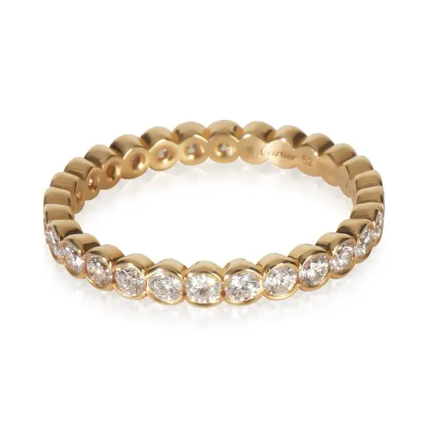 Cartier Yellow Gold Diamond Broderie De Band Ring - Yellow_gold