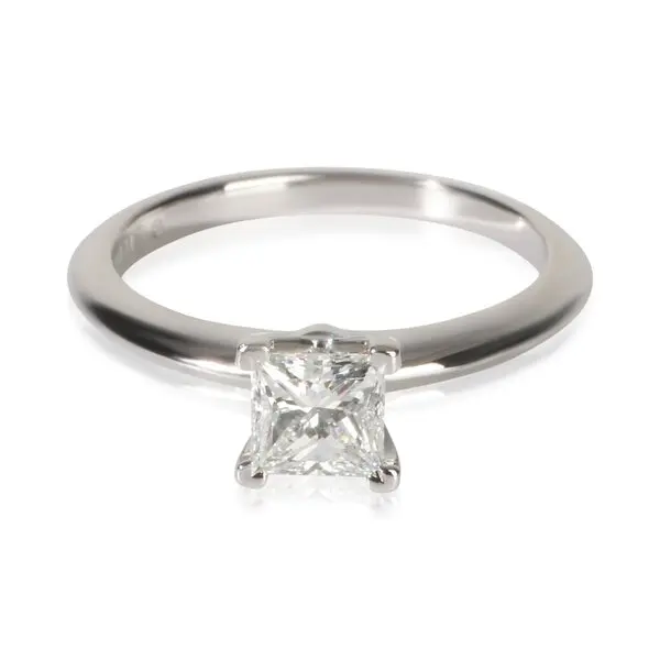 Tiffany & Co. 0.55 Ct Diamond Princess Ring - Platinum