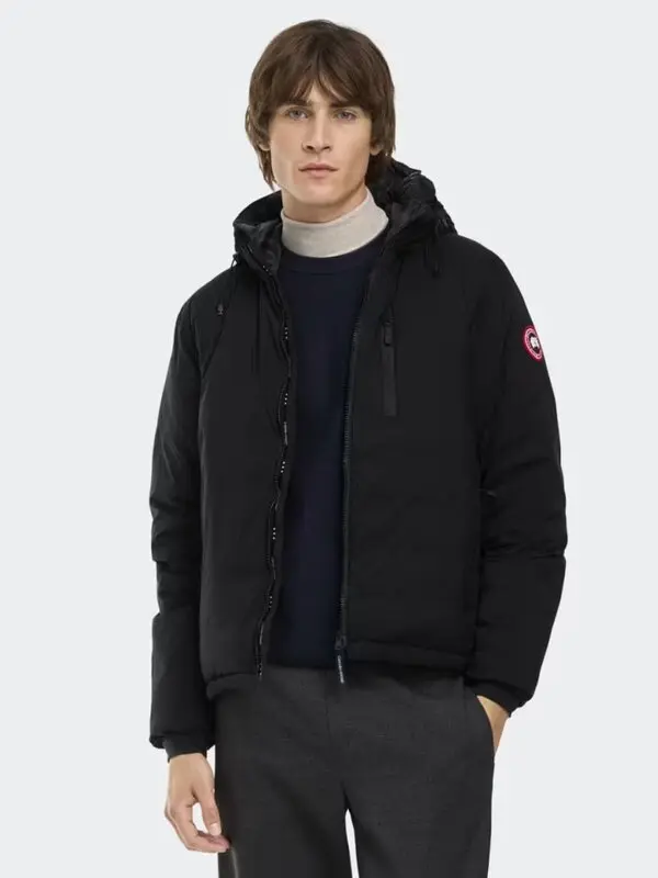 Canada Goose Lodge Down Hooded Jacket - Black