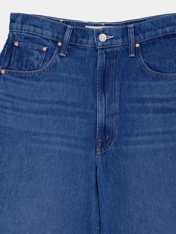 MOTHER The Whole Lot Zip Denim Culottes