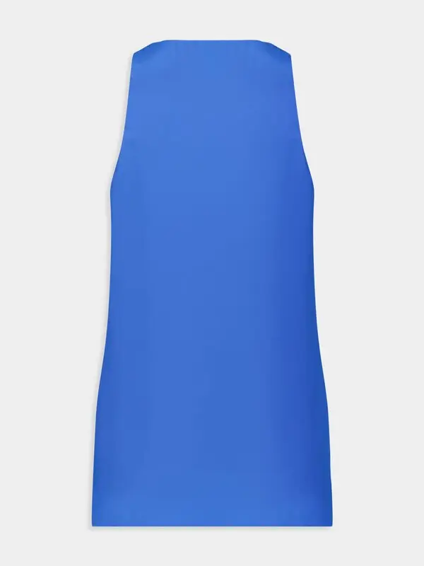 PAULA Serena Silk Tank-top - Blue