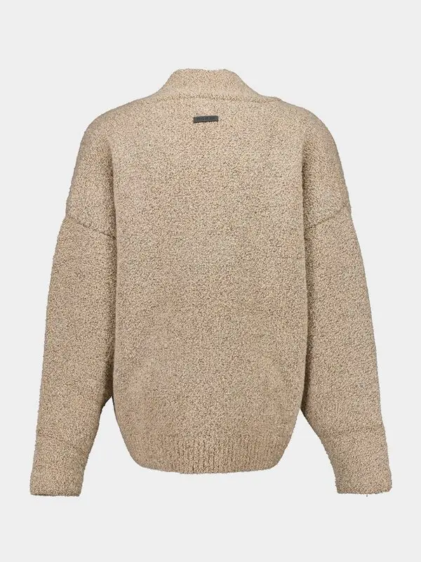 Fear Of God Wool Mohair V-neck Sweater - Beige