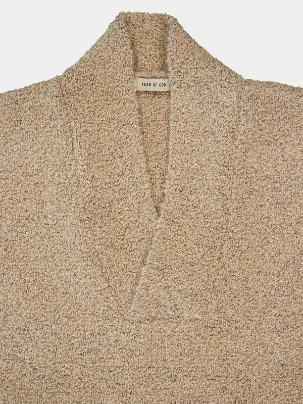 Fear Of God Wool Mohair V-neck Sweater - Beige