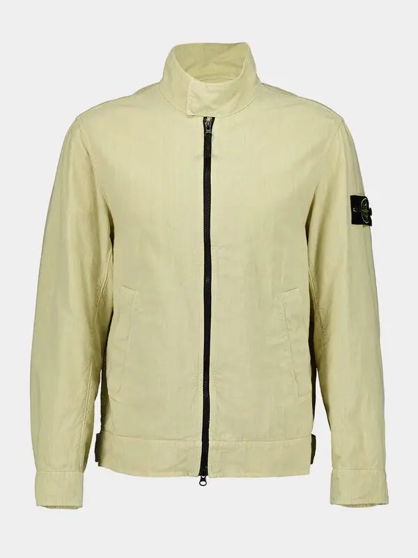 Stone Island Linen Blend Hooded Blouson