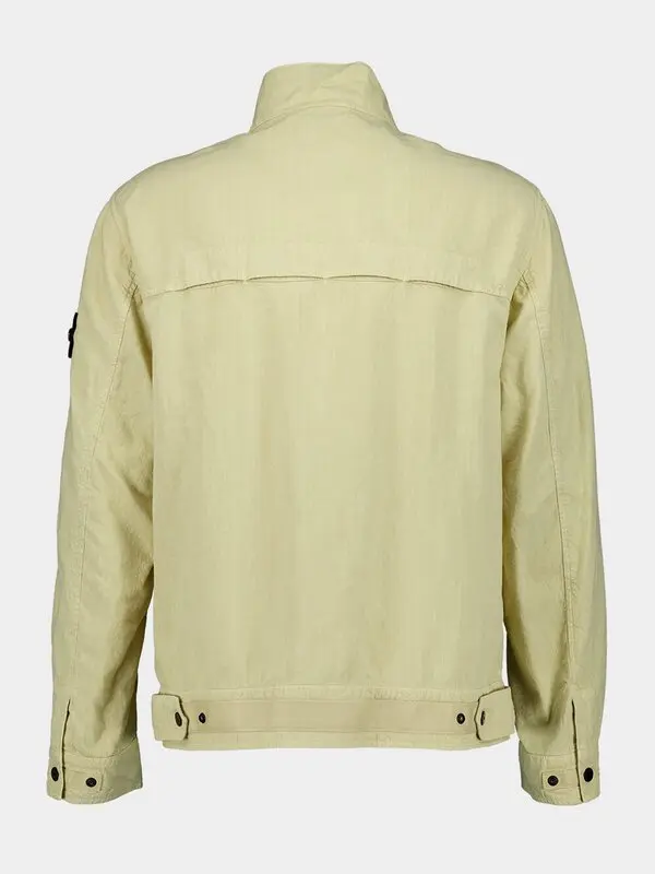 Stone Island Linen Blend Hooded Blouson
