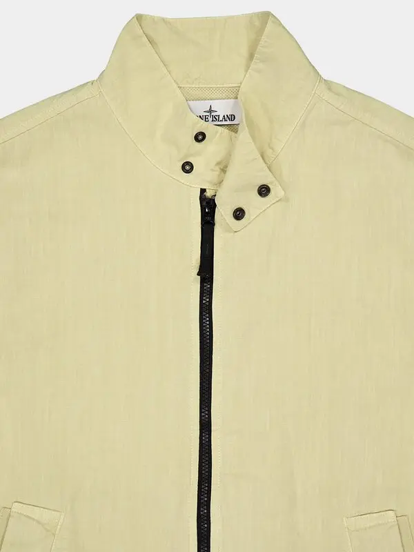Stone Island Linen Blend Hooded Blouson