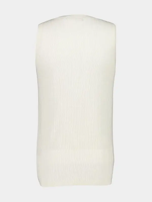 Frescobol Carioca Prado Ribbed Cotton Vest