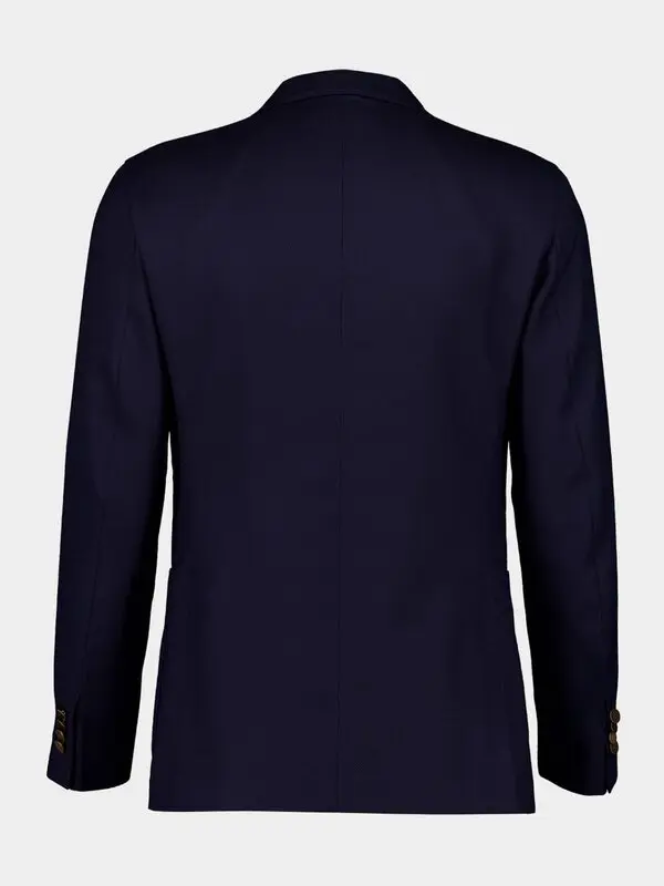 Boglioli Navy Virgin Wool Two-button Blazer