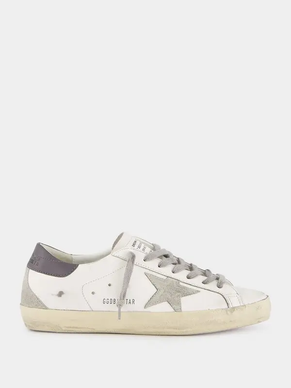 GOLDEN GOOSE Super Star Leather & Suede Sneakers - White