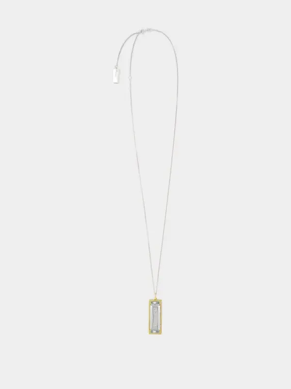 LEMAIRE Harmonica Pendant Necklace - Silver