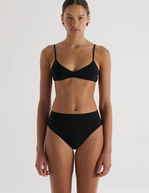 Araks Tonne High-waisted Bikini Bottom - Black